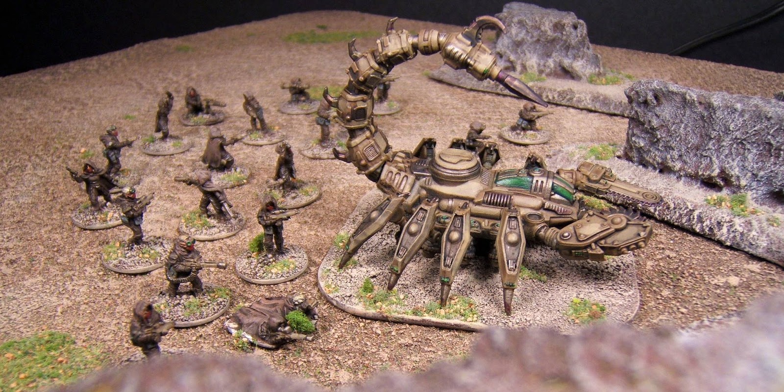 Scorpion Mech In Desert Colors, By Jason at Micropanzer