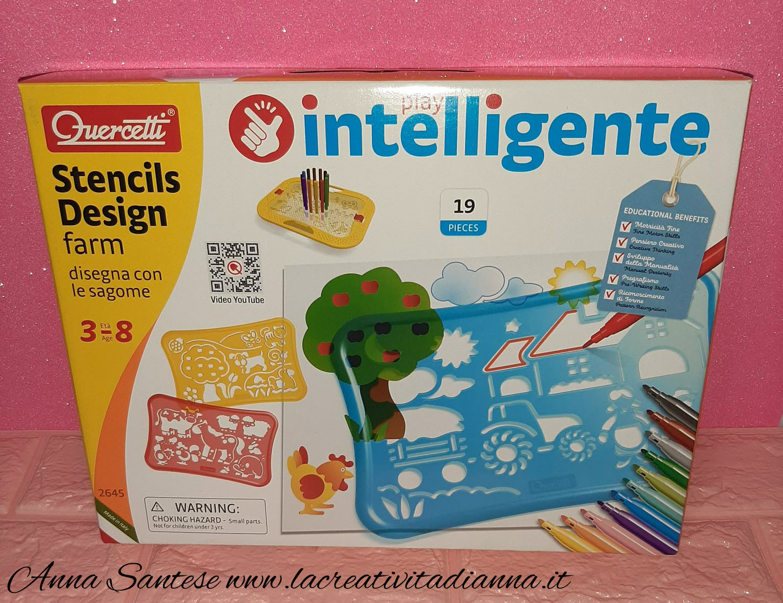 La Creatività di Anna!!!: Quercetti Stencils Design - Farm