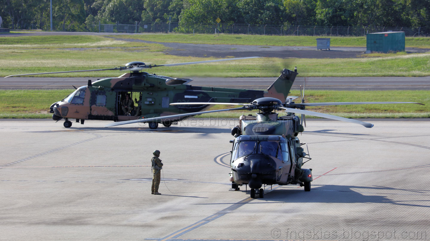 Far North Queensland Skies: Australian Army MRH-90's pass through