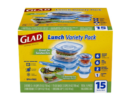 Dollar General: Glad Lunch Storage Sets $2.75 Each (Usually $4.25!)
