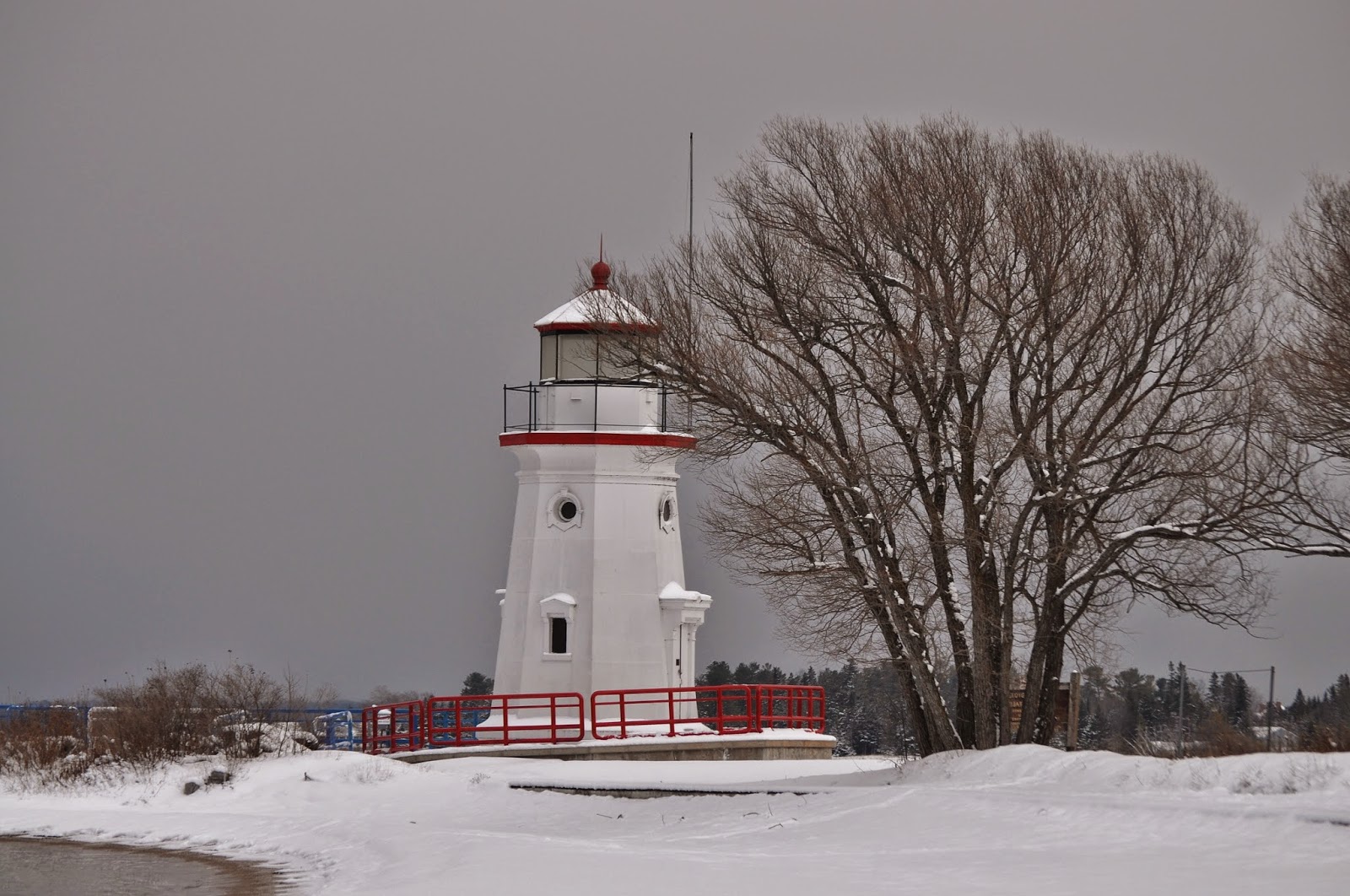 WC-LIGHTHOUSES: CHEBOYGAN CRIB LIGHTHOUSE-CHEBOYGAN, MICHIGAN