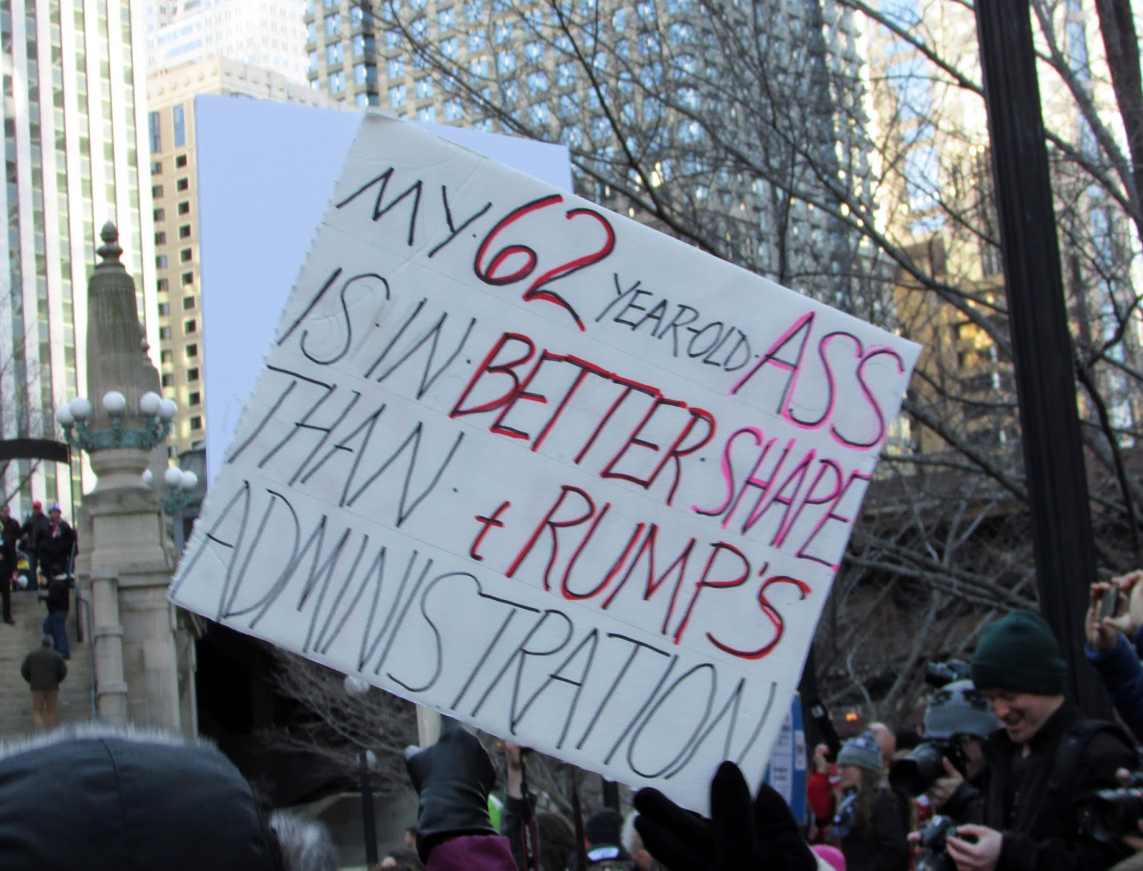 Marathon Pundit: (Photos) Buttheads against Trump mooning protest