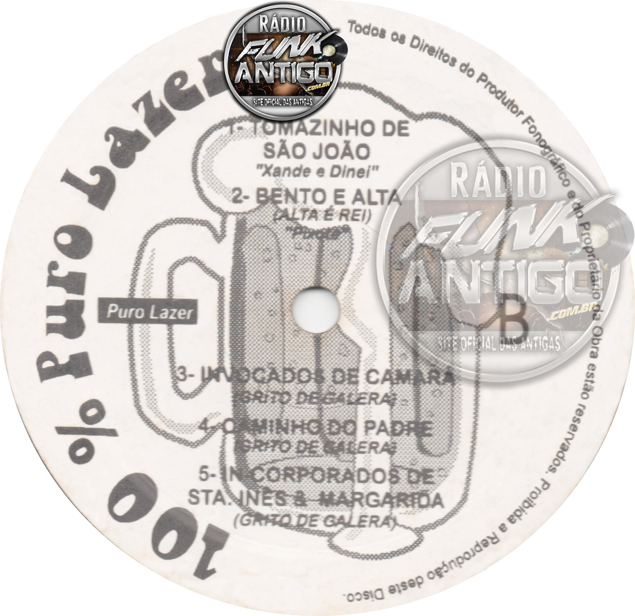LP - 100% Puro Lazer(1996), Vinyl - Site Funk antigo