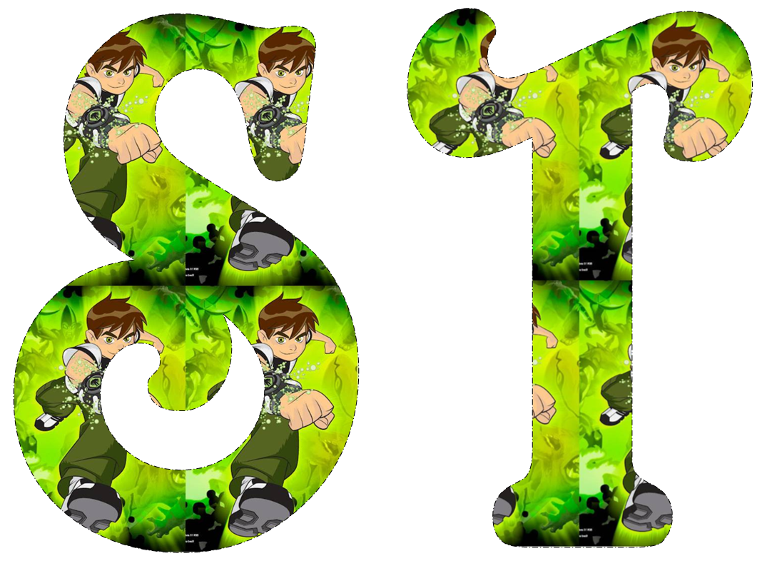 Alfabeto-Ben-10-002.PNG (1096×793) | Ben 10 party, Ben 10 birthday, Ben ...