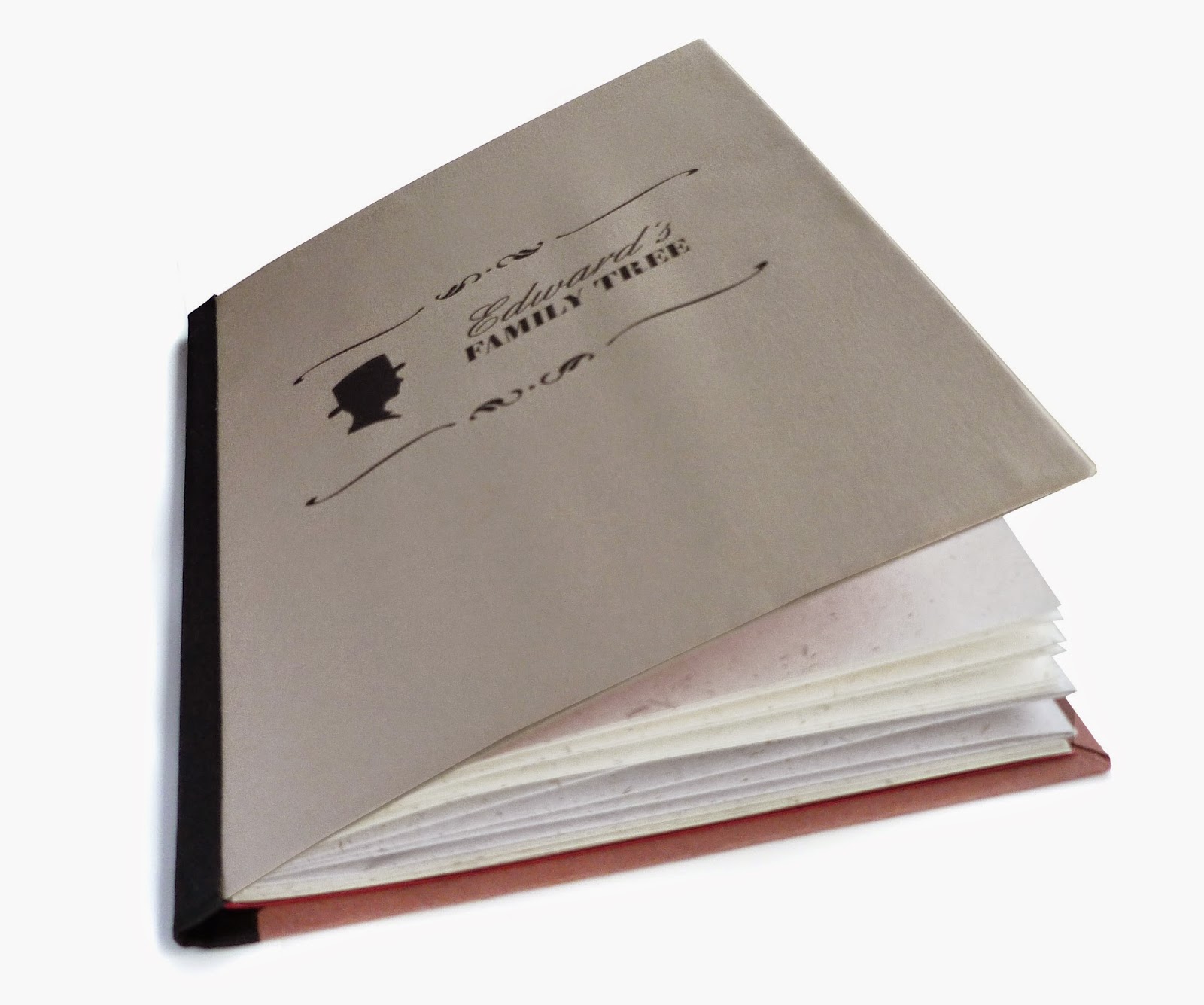 say it says: Family tree notebook