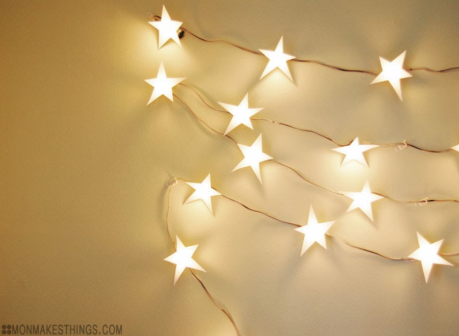 mon makes things: Star Light Star Bright Light Garland