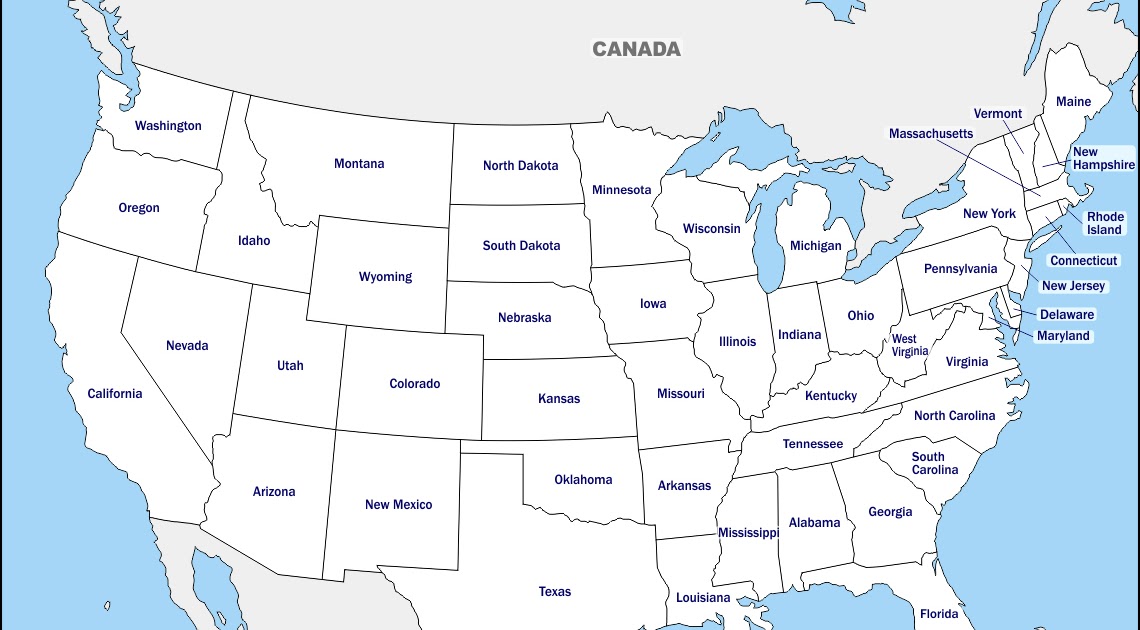 United States America Map USA States united america britannica map ...