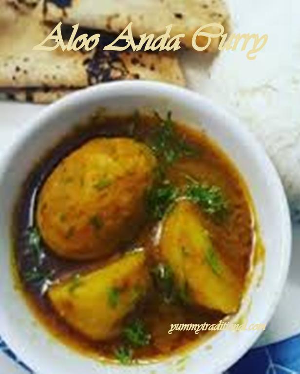 Aloo Anda Curry Recipe - Yummy Traditional
