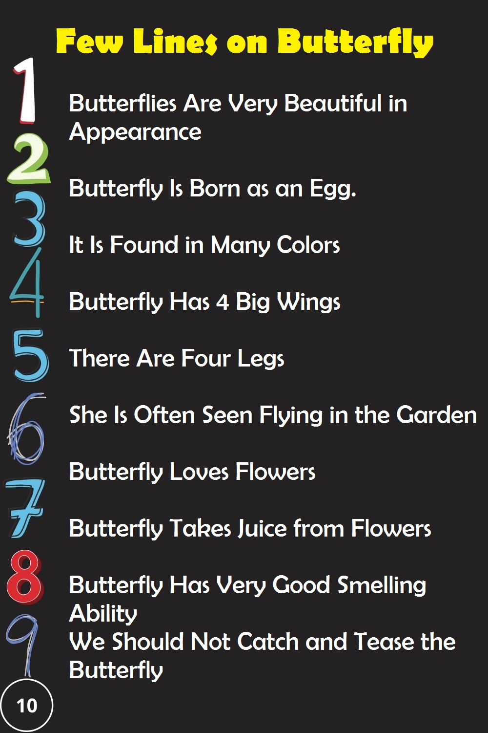 10 Lines on Butterfly in English for Kids - Your Hop