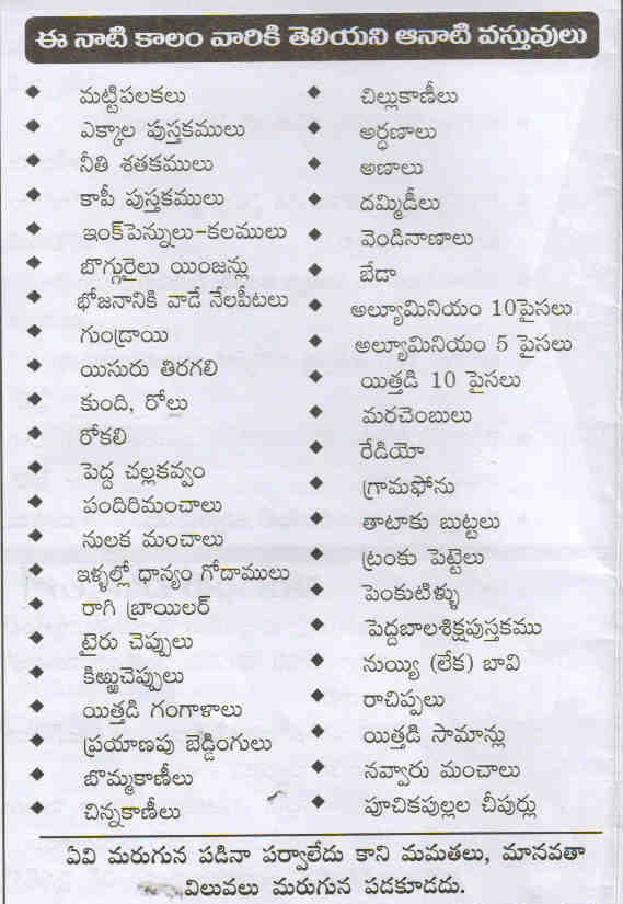 TELUGU WEB WORLD Old Items And Its Names In Telugu telugu-web-world-old-items-and-its-names-in-telugu