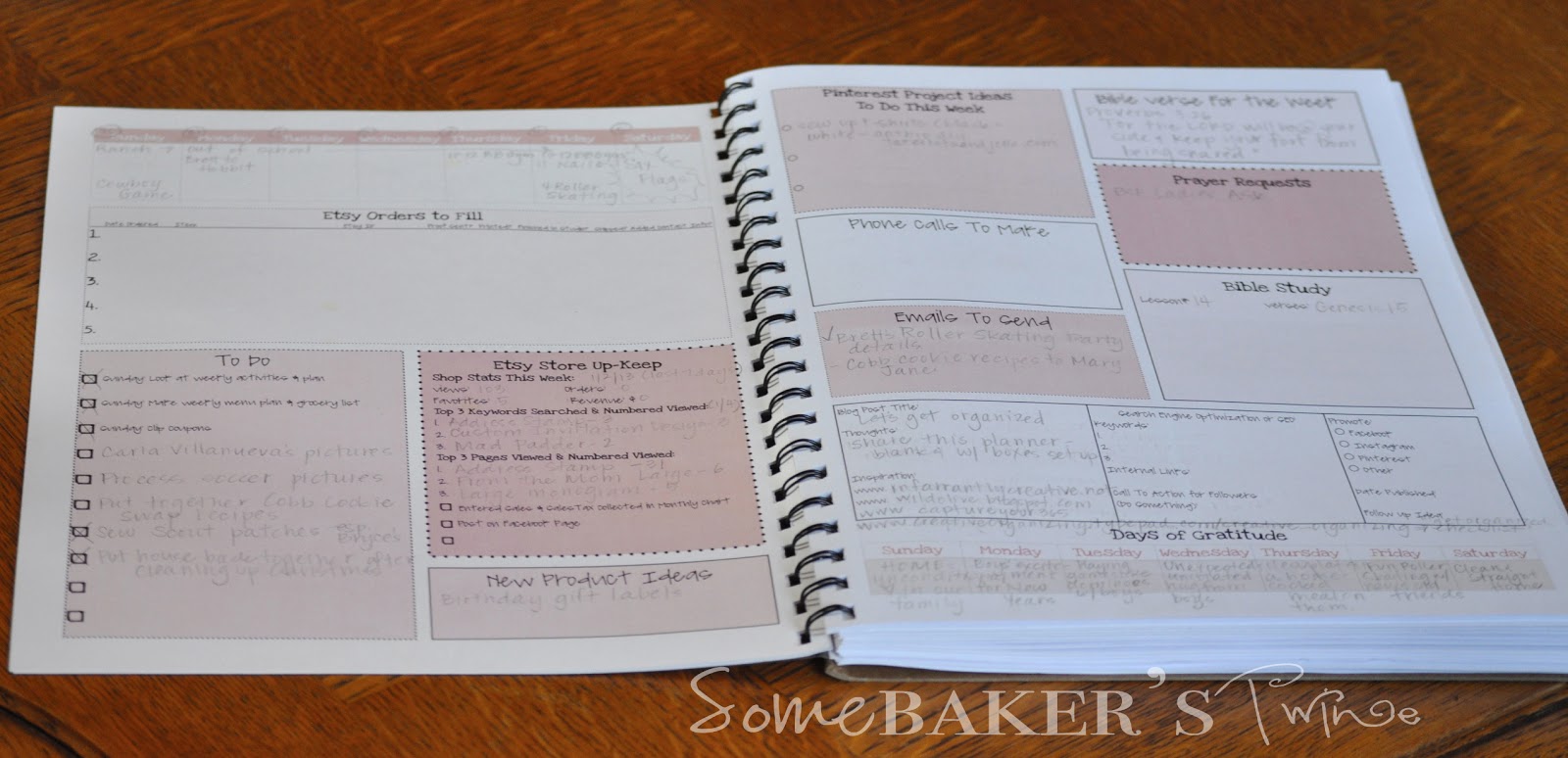 Some Baker's Twine: Make A Plan(ner)