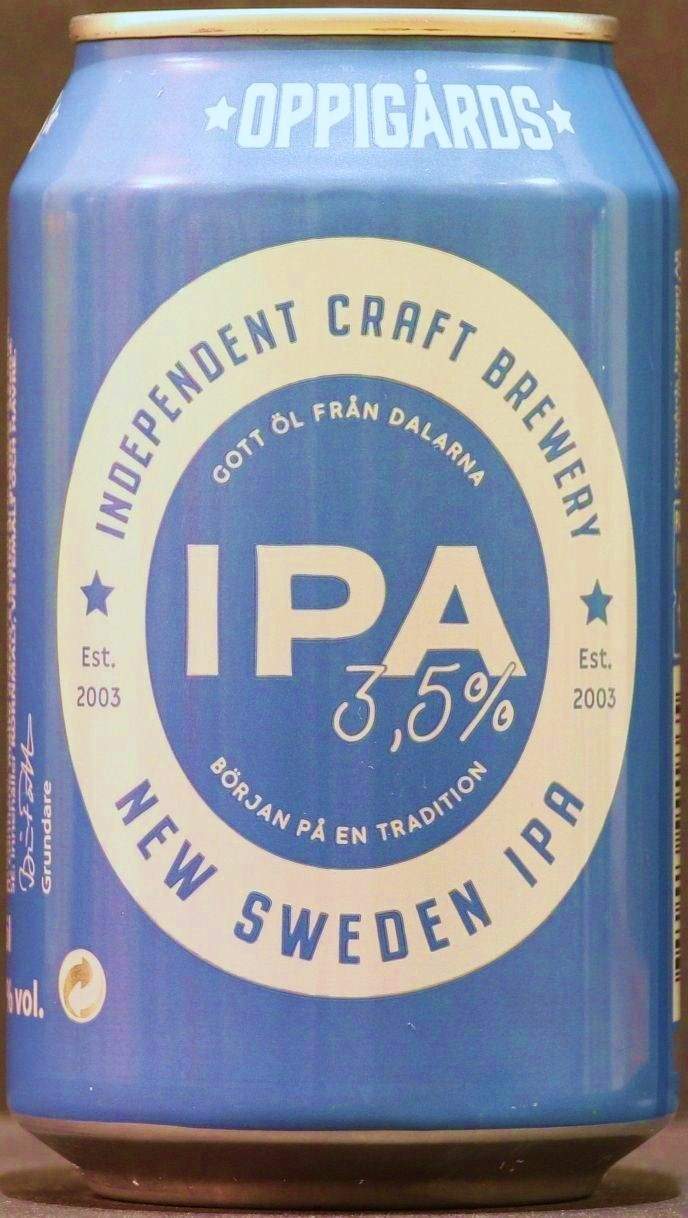 Burk-Bloggen: Oppigårds New Sweden IPA 3,5% : ny dekor