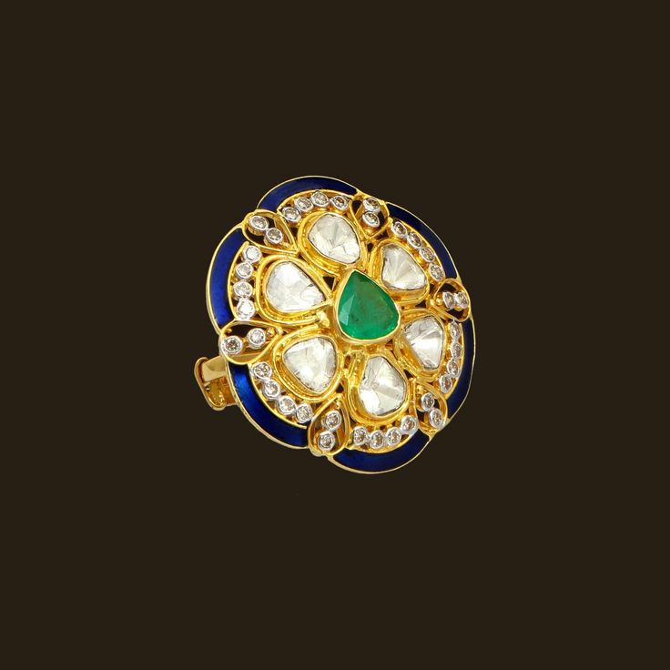 Designer kundan rings