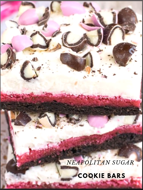 Neapolitan Sugar Cookie Bars
