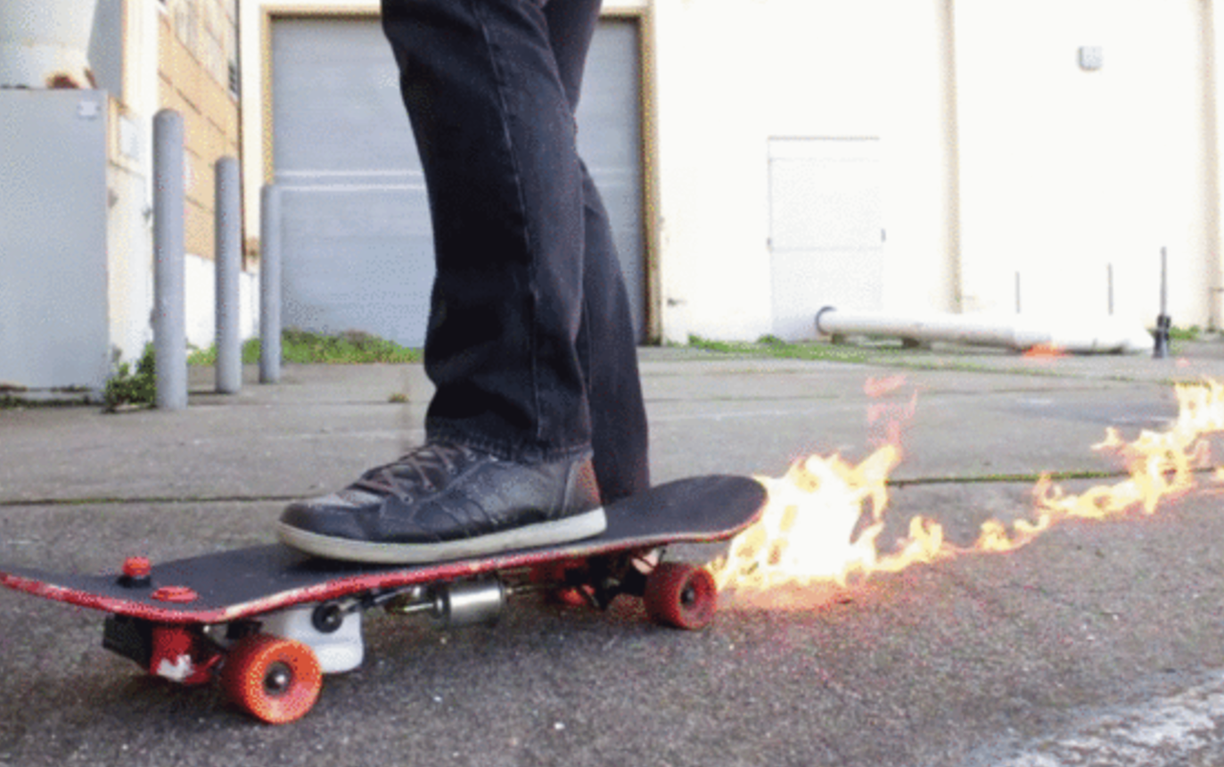 NEWS: Build your own flaming skateboard | The Test Pit