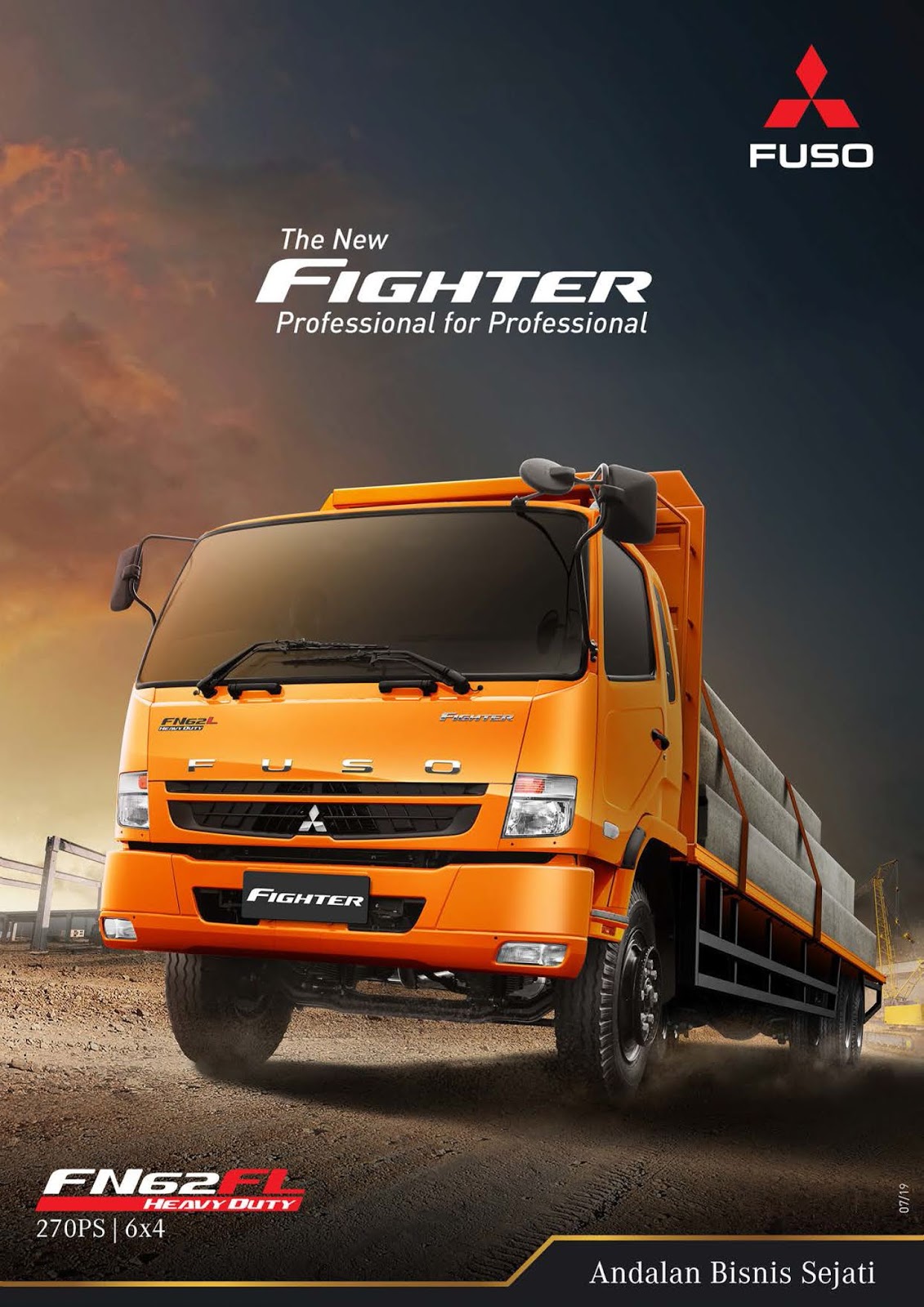Mitsubishi Fuso FN 62 FL HD - 270 PS - 6x4 >> Dealer Mobil Mitsubishi