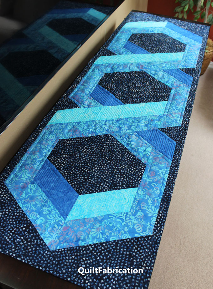 Hexie Twist Table Runner
