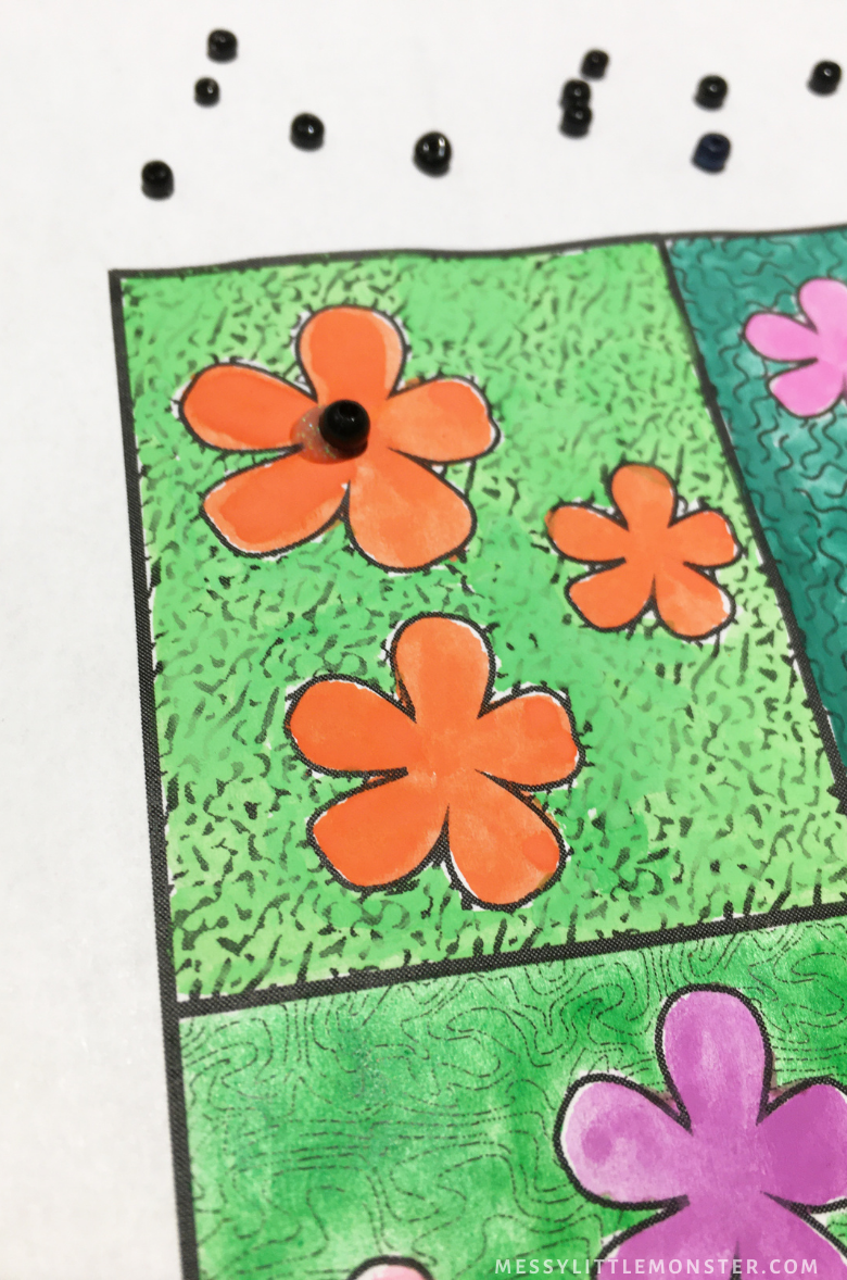 Flower Pop Art for Kids inspired by Andy Warhol's Flowers - Messy ...