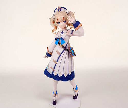 Genshin Impact: Barbara Paper Model | Paperized Crafts