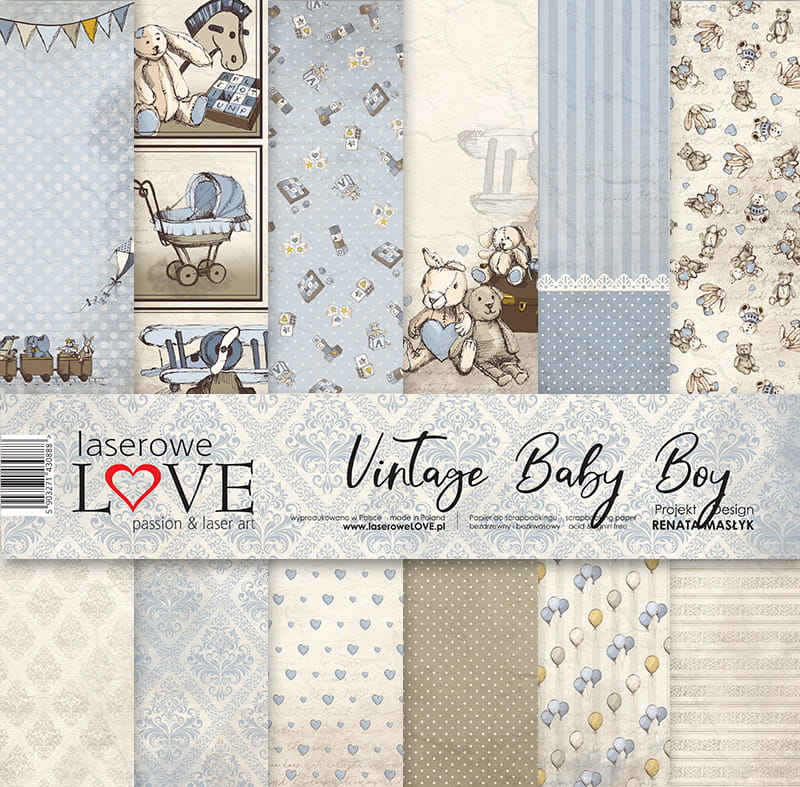 Laserowe LOVE: Album z kolekcji Vintage Baby Boy An album from Vintage ...