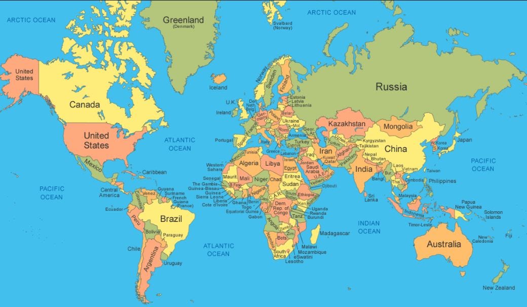 Learn World Geography : Total Countries in the World
