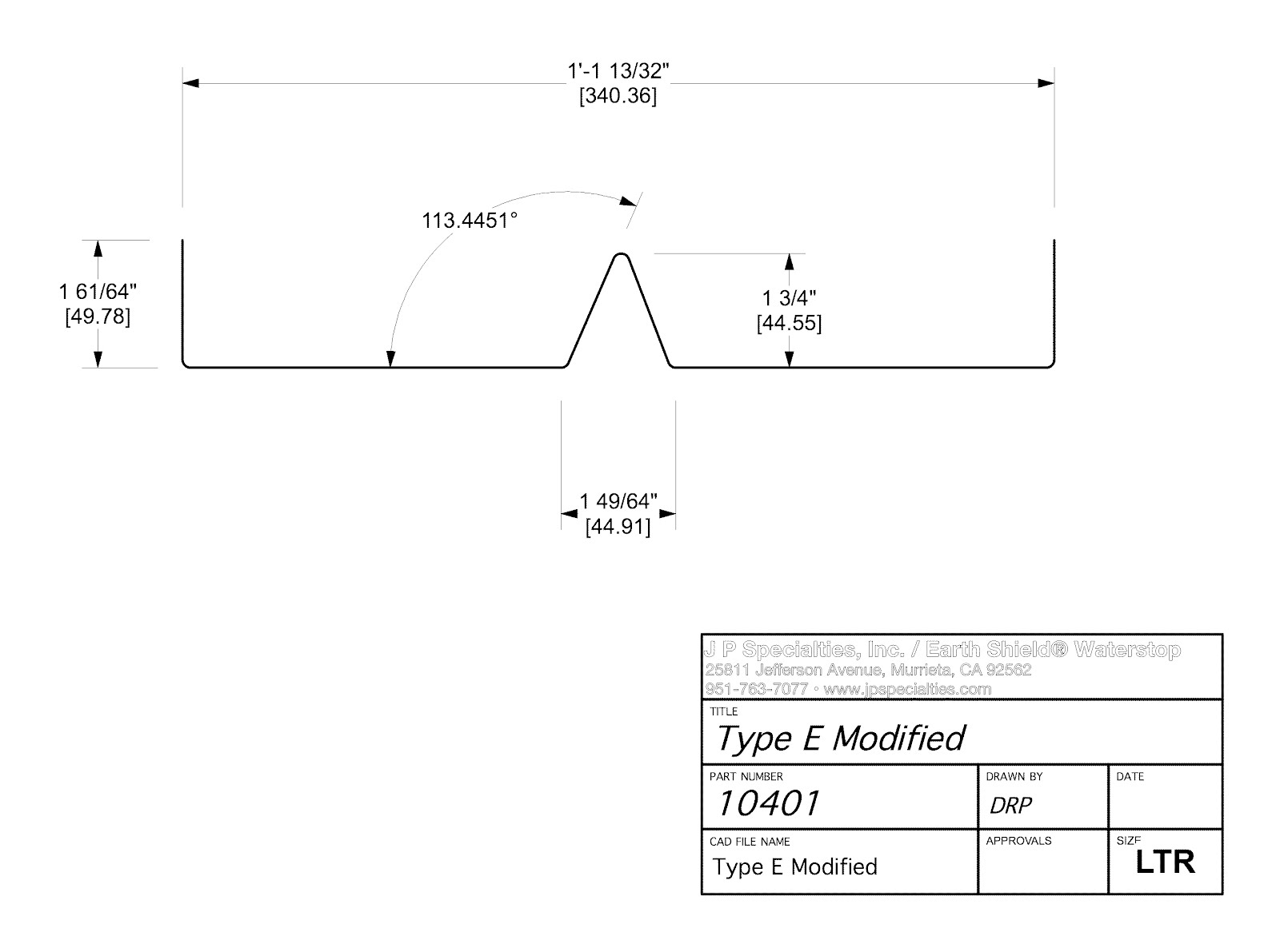 Waterstop King: Copper Waterstop is Manufactured by J P Specialties, Inc