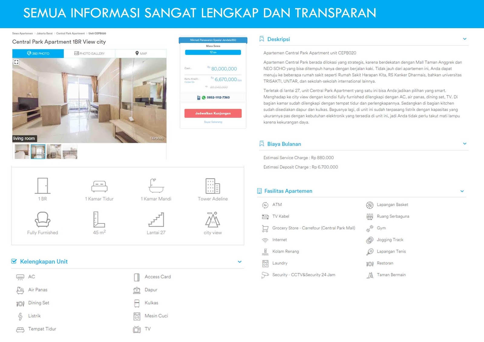Kerennya Jendela360; Tampilkan Apartemen 360 Virtual Tuk Mudahkan Milenial - Susanto Madani ...