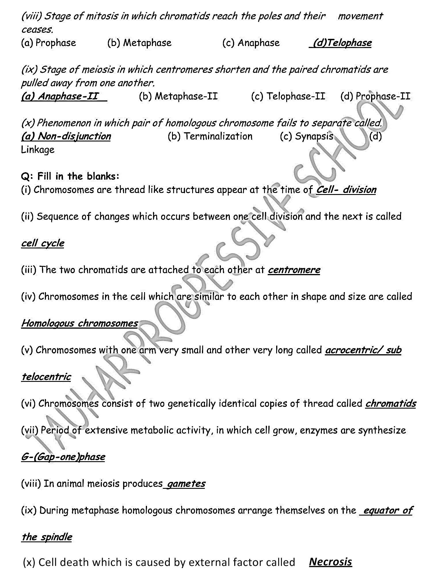 Education Is The Key To Success: Biology For Class IX - Chapter No.5 ...