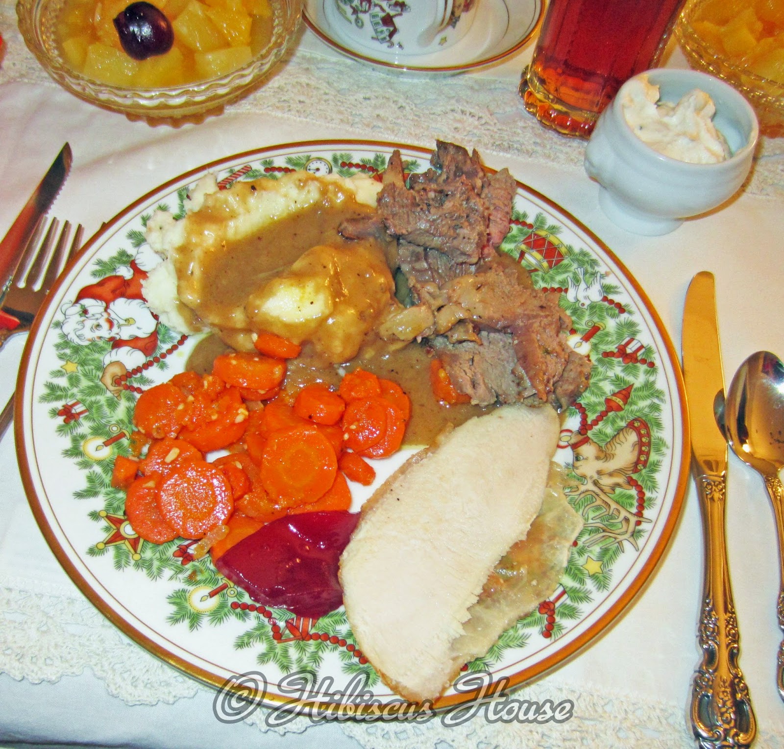 Hibiscus House: Fitz and Floyd St Nicholas China