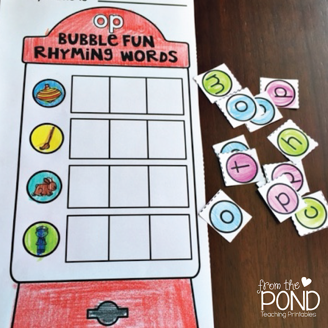 cvc Words Worksheets - Bubblegum Style! | From the Pond