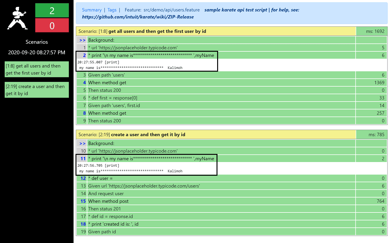 Getting started with karate-config.js