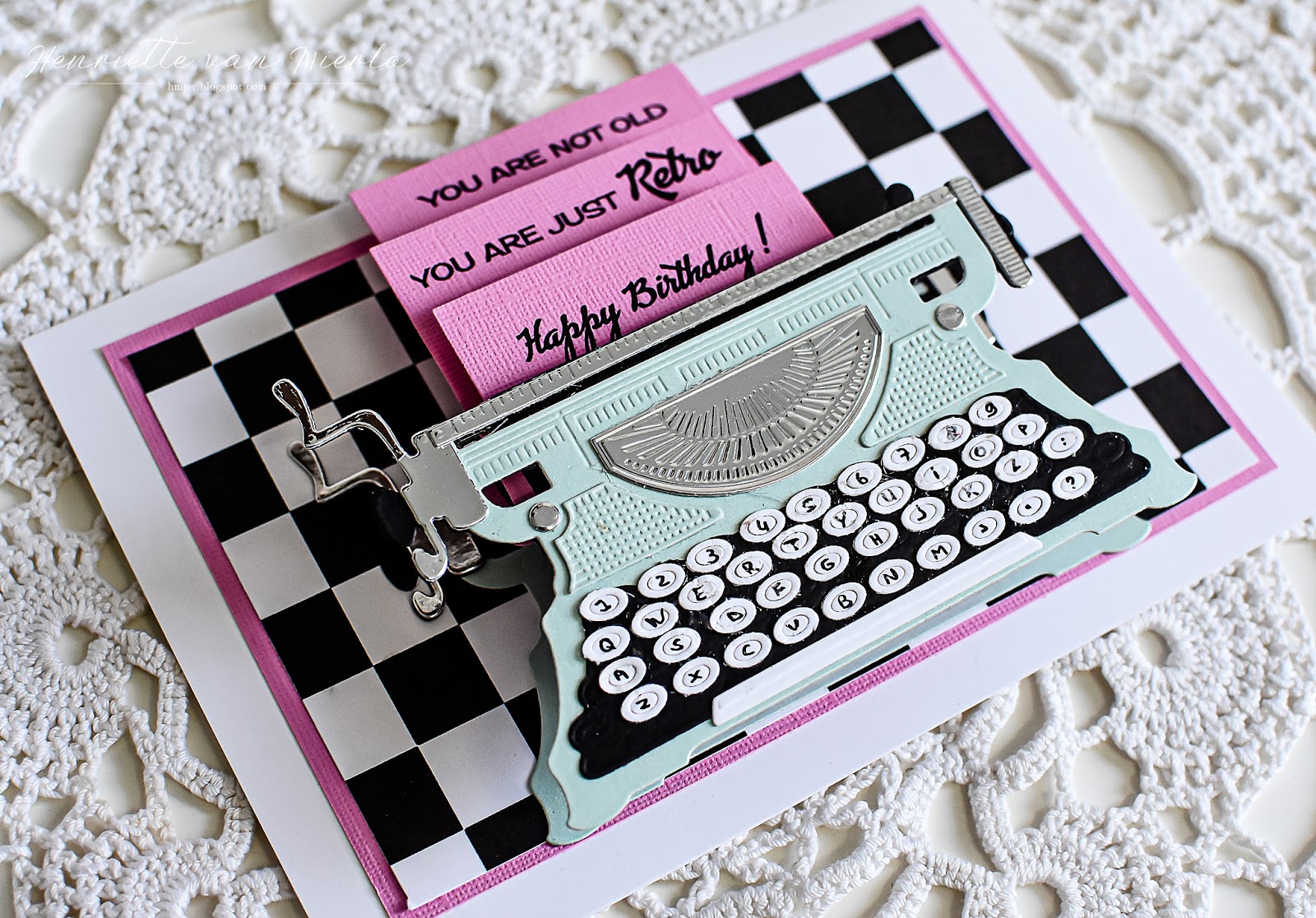 Spellbinders Amazing Paper Grace die of the Month - Retro type writer ...