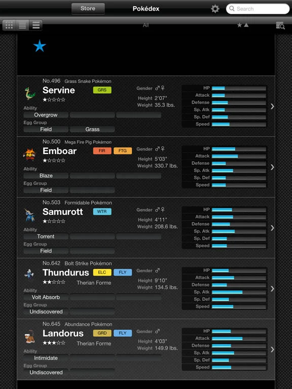 Pokédex for iOS