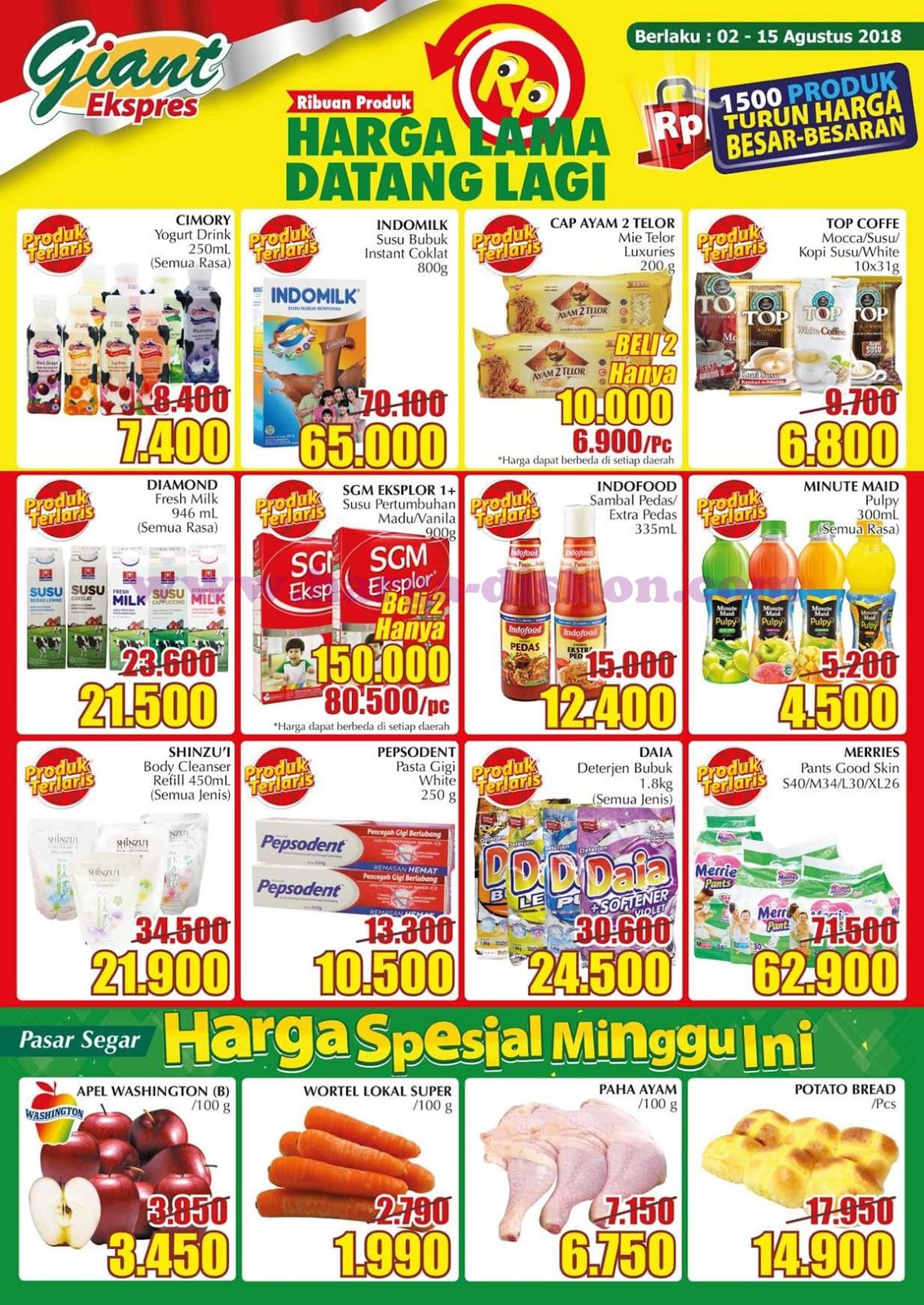 Katalog Harga dan Promo Giant Ekspres Terbaru