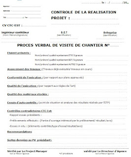 PV de visite chantier - Exemples en word doc et pdf