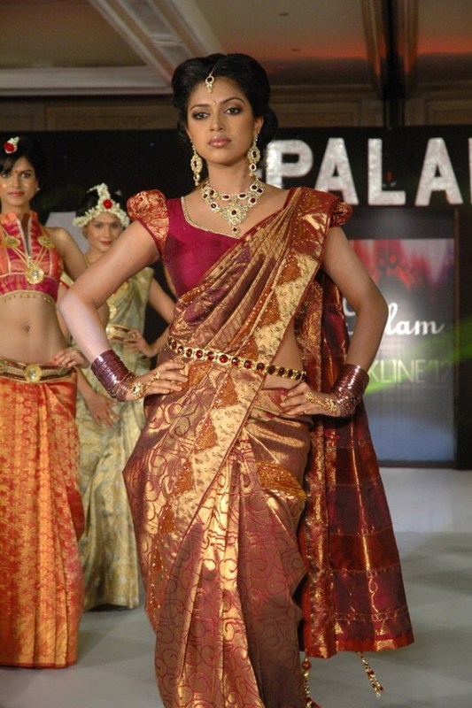 Test blog: Amala Paul Ramp Walk in Silk Saree