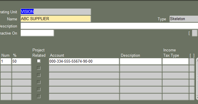 Oracle Application S Blog Distribution Set In Oracle Payables R12