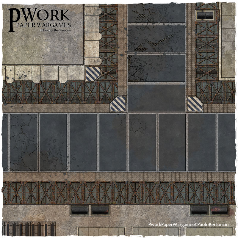 Wargame News and Terrain: Pwork: New Urban Sector Gaming Mat Released
