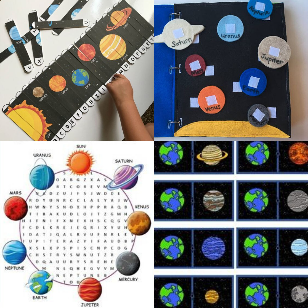 EnPapel Arte: El sistema solar - Juegos, manualidades, disfraces..