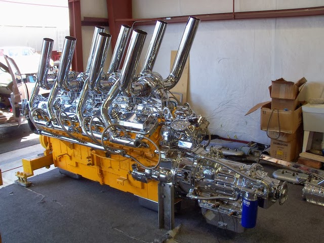 Motor V24 a diesel de 3424 CV | Carros Tunados e Antigos