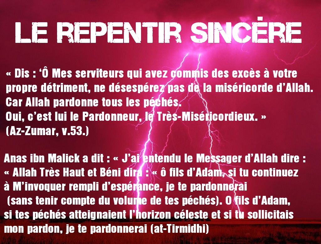 Hadiths: avril 2015
