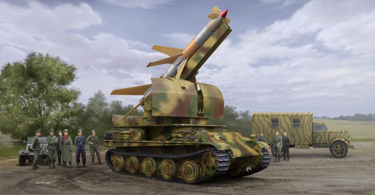 Vincent Wai's military art: Flakpanther w/8.8cm Flakrakete Rheintochter I Vincent Wai's military art: Flakpanther w/8.8cm Flakrakete Rheintochter I