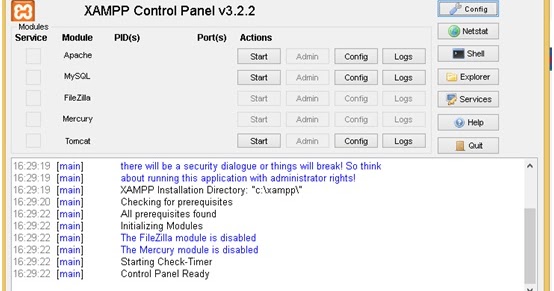 - Membuat Database XAMPP Aplikasi Inventory Kantor