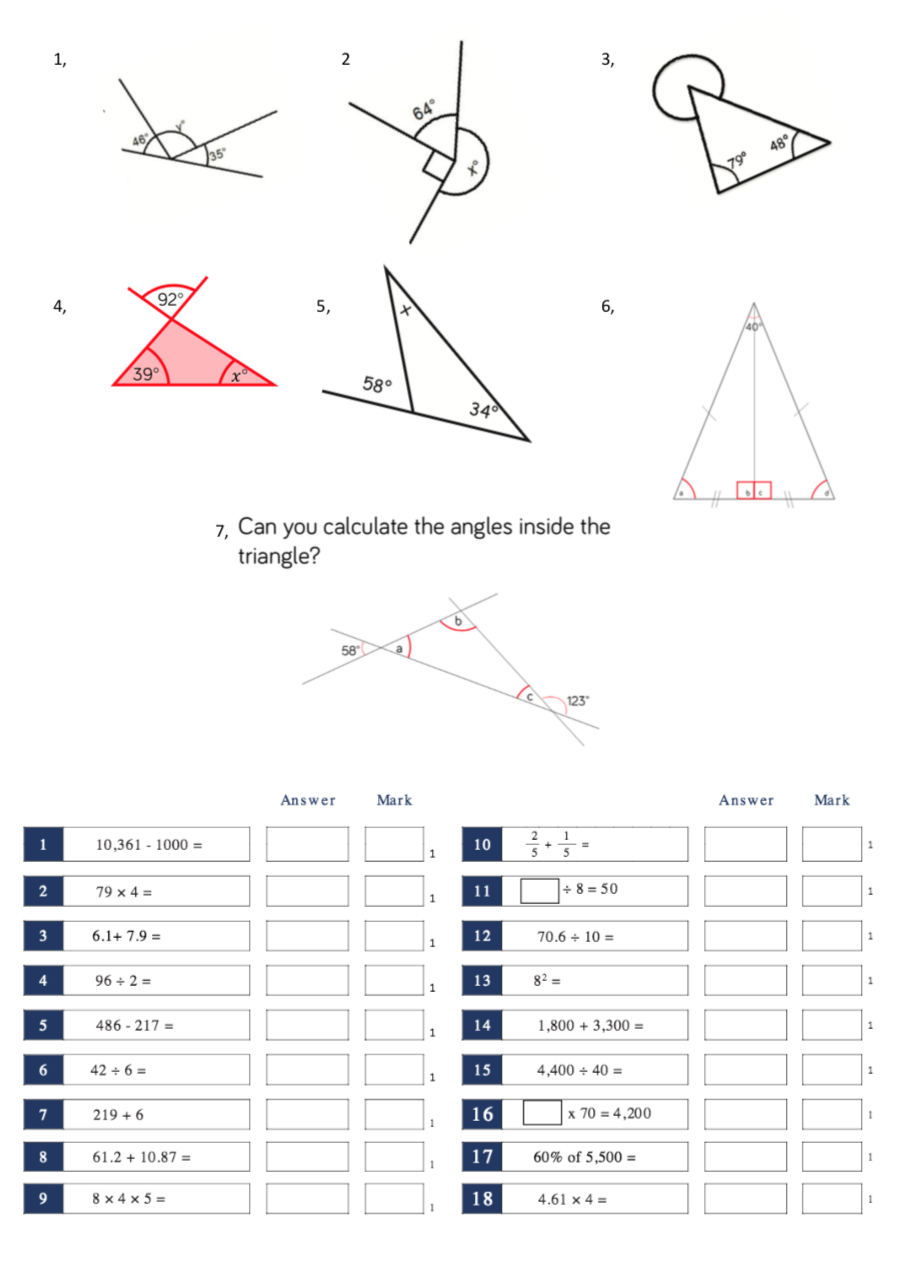 Miss Barrells Class Maths Homework 27418