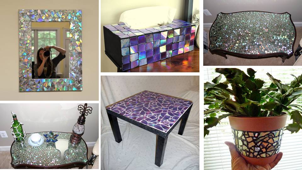 Brilliant DIY Ideas How To Reuse Old CDs to decorate interior furniture