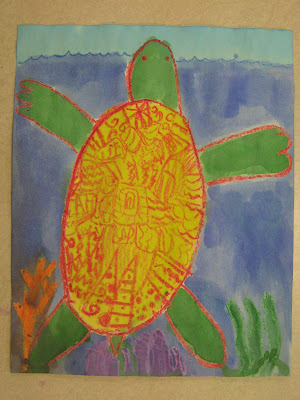 Miss Young's Art Room: 3rd Grade Patterned Sea Turtles