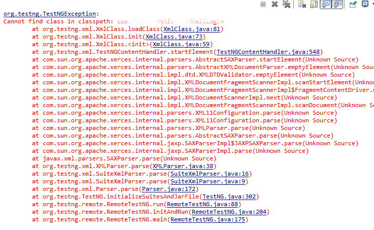 Testng Cannot Find Class In Classpath Error Learn Selenium Automation Testing