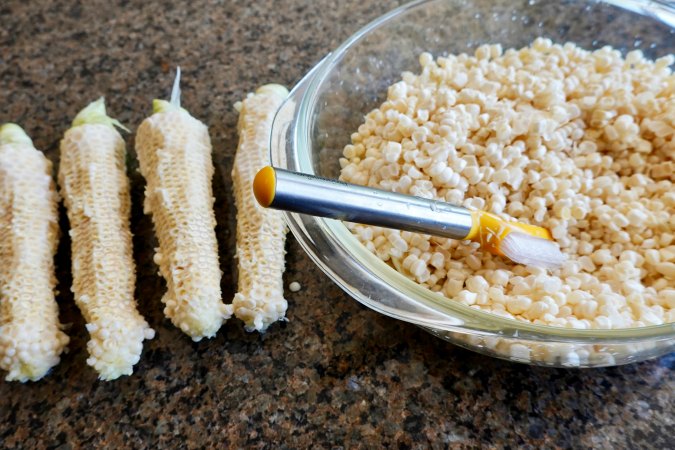 Fresh Corn Soup with Seared Scallops | Karen's Kitchen Stories