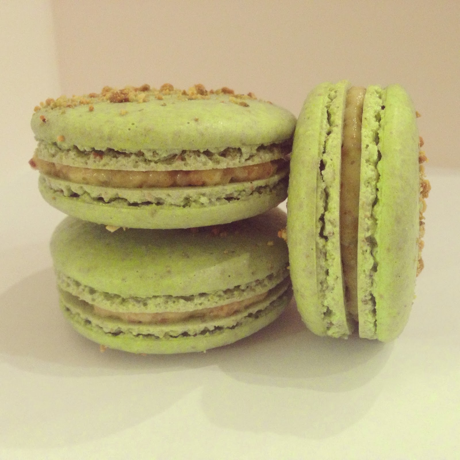Love and Macarons.: Pistachio Macarons with a Pistachio Custard ...