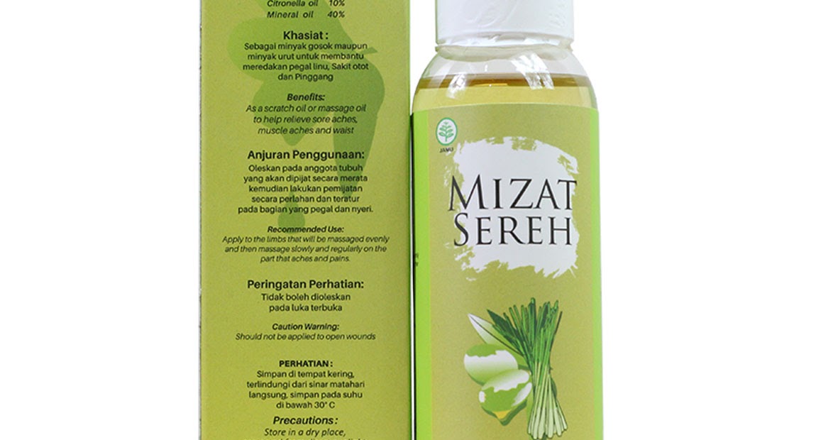 MIZAT SEREH ~ Herbal Nusantara